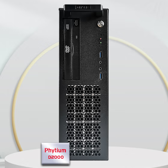 集特/GITSTAR GPC-100 台式计算机 飞腾D2000/32G内存/256GSSD/1T机械/景嘉微JM7201 2G独显/23.8英寸/麒麟v10 - 兆纬商城