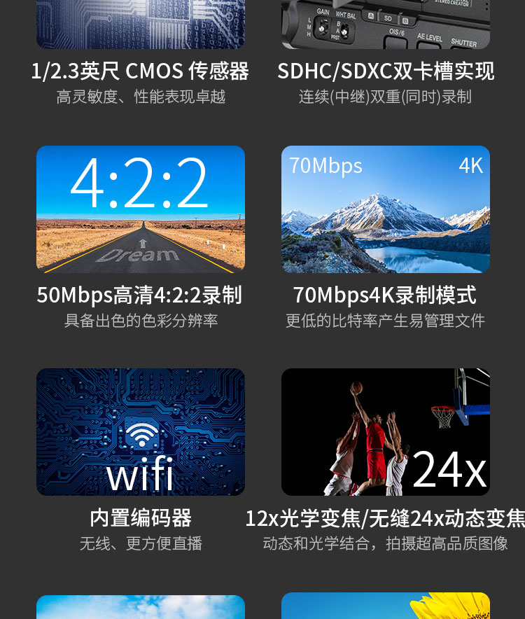 杰伟世/JVC GY-HM258 专业4K广播级肩扛式高清数码摄像机直播机 - 兆纬商城