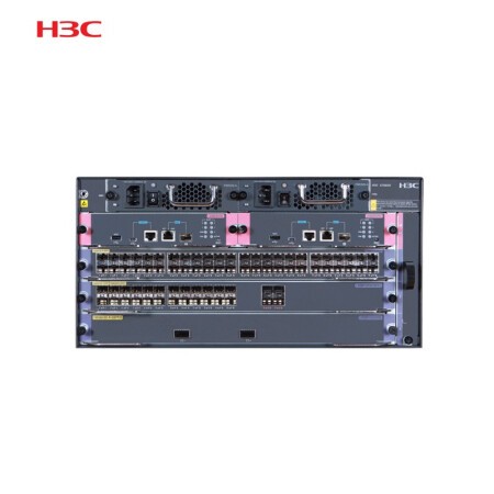 华三/H3C S7503X 三层48万兆光口/2*LSQM1AC 650W电源 双A类主控/6*SFP GE电口模块(100m,RJ45 ...
