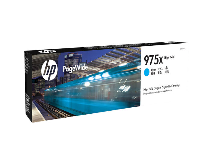 惠普/HP L0S00AA 975X 青色墨盒 （适用页宽打印机 577dw/577z/477dwMFP 552dw 452dw） - 兆纬商城